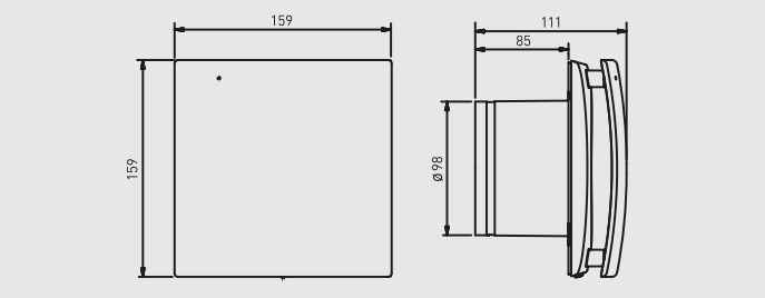 Побутовий витяжний вентилятор Soler&Palau DECOR-100 CRZ DESIGN купити ...